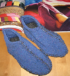 Ravelry: Tweed Slippers pattern by Sarah Dallas