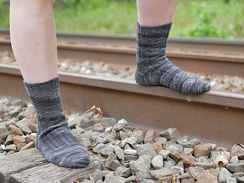 Ravelry: Midnight Train Socks pattern by Jenny Snedeker