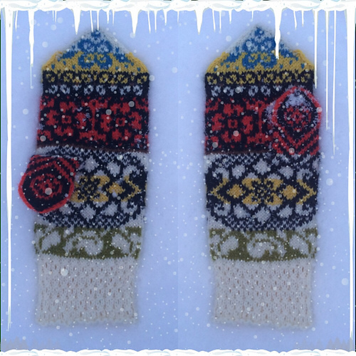 Ravelry: Farmor Elsy mittens pattern by JennyPenny