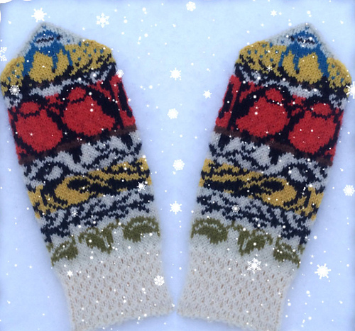 Ravelry: Farmor Elsy mittens pattern by JennyPenny