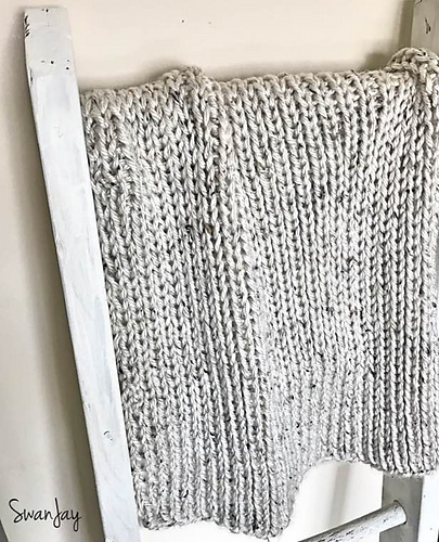 Ravelry: Chunky Ribbed Knit Blanket pattern by Jeris Swanhorst