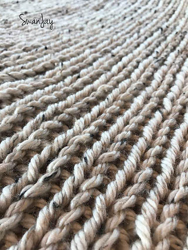 Ravelry: Chunky Ribbed Knit Blanket pattern by Jeris Swanhorst