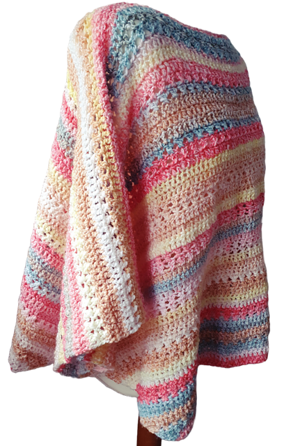 Ravelry: Cotton Candy Poncho pattern by Sharon Goodwin