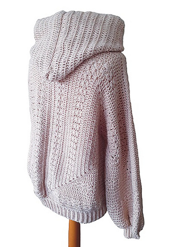 Ravelry: Moon Shimmer Hexagon Sweater pattern by Sharon Goodwin