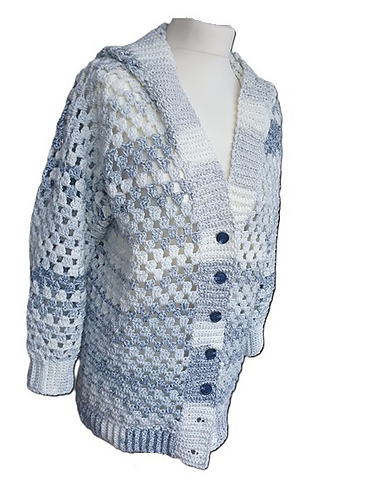 Ravelry: Hooded Granny Cardigan pattern by Sharon Goodwin