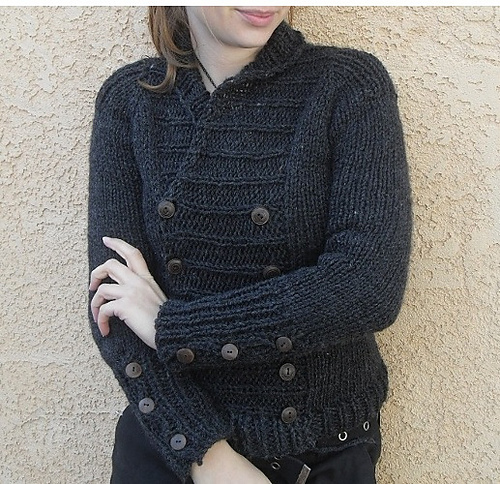 Ravelry: Military Cardigan pattern by Jeslane