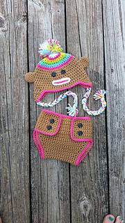 Ravelry: Sock Monkey Baby set pattern by Jessica Gammon