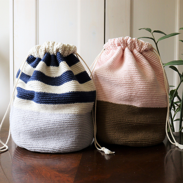 Ravelry: Crocheted Project Bag pattern by Jessica Gore