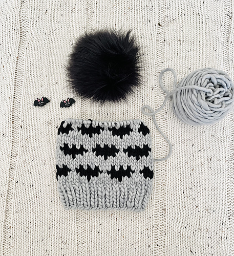 Ravelry: Sibella (Bat) Beanie pattern by North Country Knts-Jessica Kogut