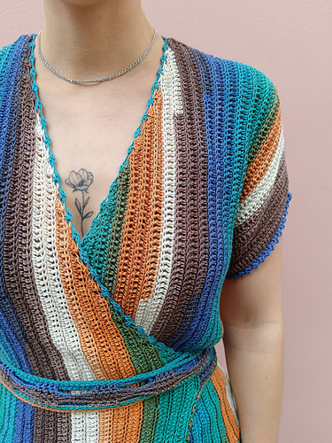 Ravelry: Selene Wrap Top pattern by Jessica Tsung