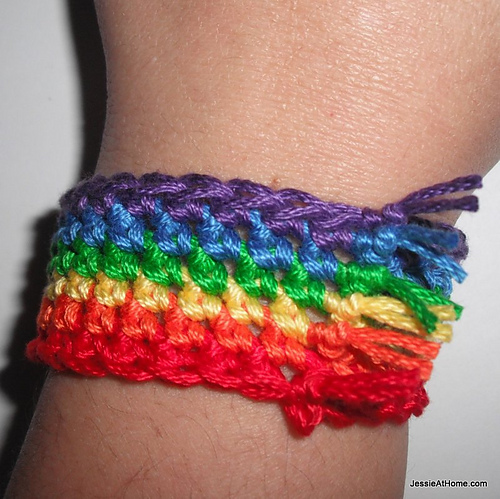 Ravelry: Simple Rainbow Bracelet pattern by Jessie Rayot