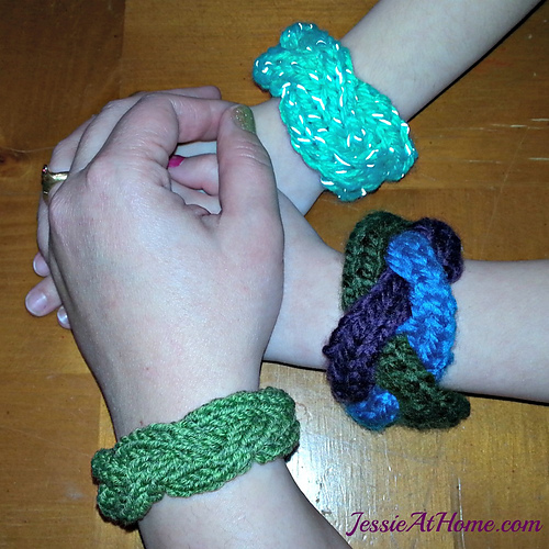Ravelry: Braided Cable Bracelet pattern by Jessie Rayot