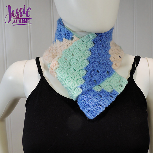 Ravelry: Scarf Squared Double Crochet (DC) C2C pattern by Jessie Rayot