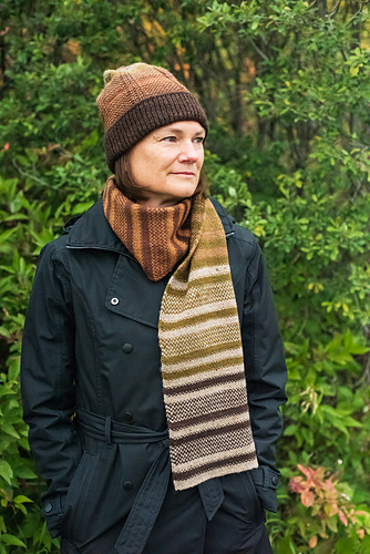 Ravelry: Coffee Break Hat and Scarf pattern by Kate Schimmer