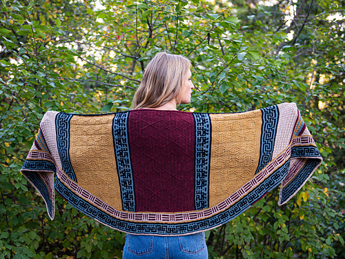 Ravelry: Roman Villa Shawl pattern by Caroline Sommerfeld