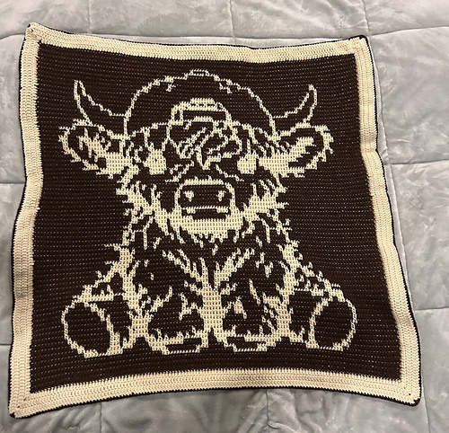 Ravelry: Baseball Cap Highland Mosaic Baby Blanket pattern by Jennifer ...