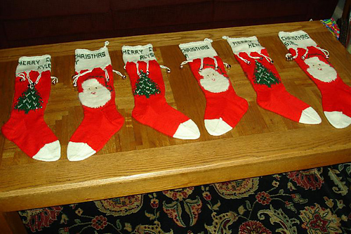 Ravelry: Santa and Tree Christmas Stocking #9001C pattern by Grace Ennis