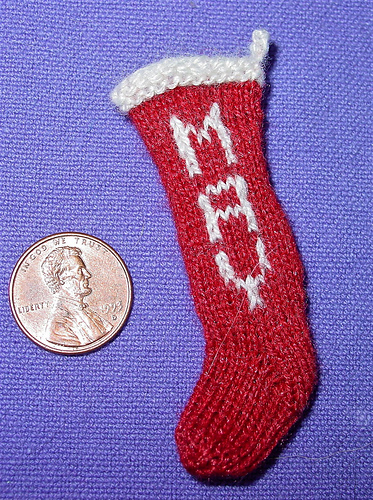 Ravelry: 1:12th scale Christmas stockings pattern by Frances Powell