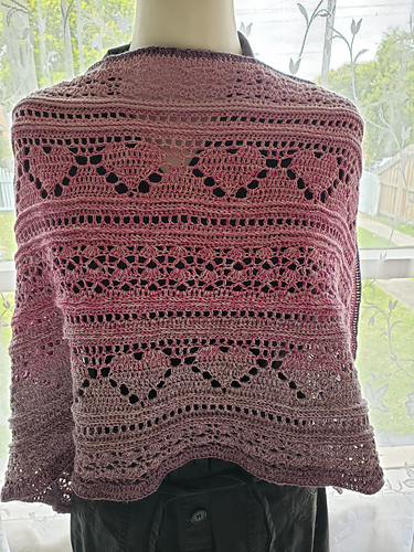 Ravelry: Bumpy road to love wrap pattern by Addicted 2 The Hook