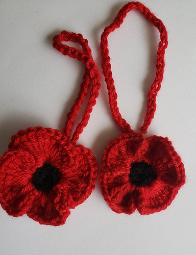 Ravelry: ANZAC hanging poppy pattern by Addicted 2 The Hook