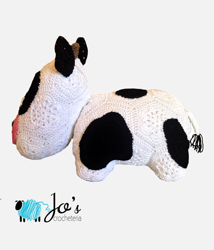 Ravelry: Camilla the African Flower Cow pattern by JOs Crocheteria