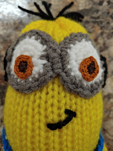 Ravelry: Loom Knitted Minion Kevin Doll pattern by Jen Tipton