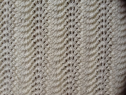 Ravelry: Feather and Fan Lace Baby Blanket pattern by Judithmarieknits