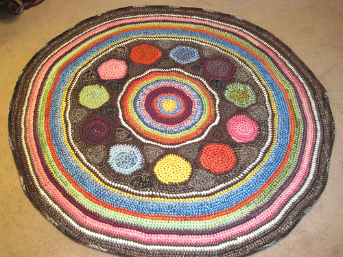 Ravelry: Rainbow Scrap Rugs pattern by Julie Yeager