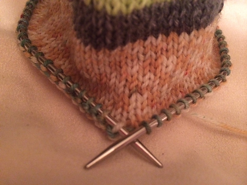 SOS! My knot came undone two rows back. The yarn is too short for me to ...