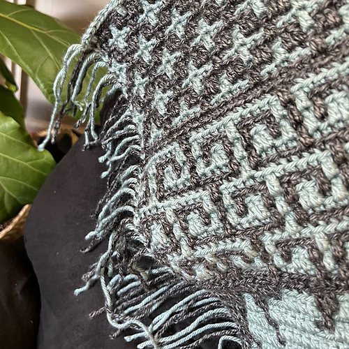 Ravelry: The Plus Side Overlay Mosaic Strip pattern by Juniper & Oakes