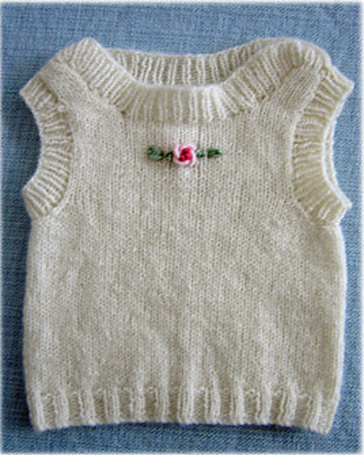 Ravelry: Dear wee baby singlet pattern by Justine Turner