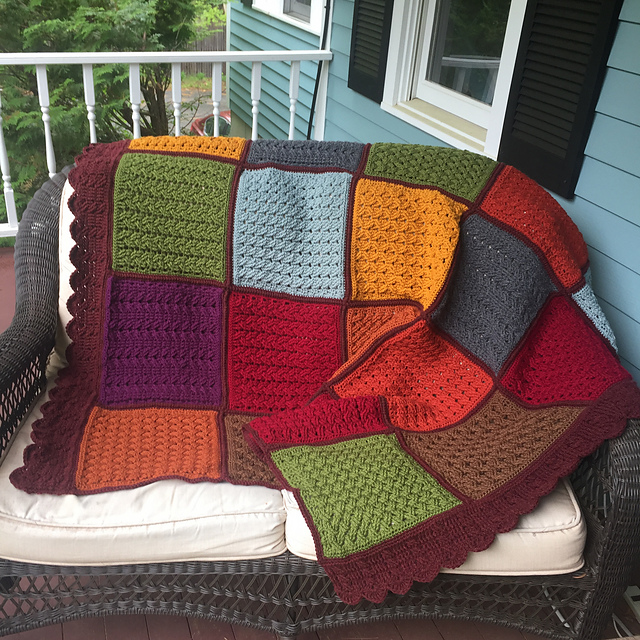Ravelry: Aran Sampler Mystery Throw pattern by Bonnie Barker