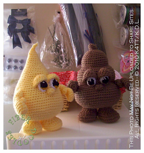 Ravelry: Piddle & Poo pattern by K4TT