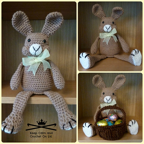 Ravelry: Easter Bunny with basket pattern by Heather C Gibbs (KCACO.UK)