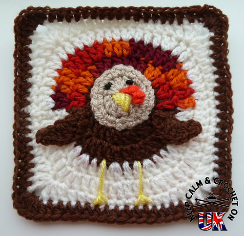 Ravelry: Thanksgiving / Xmas Turkey Afghan Square pattern by Heather C ...