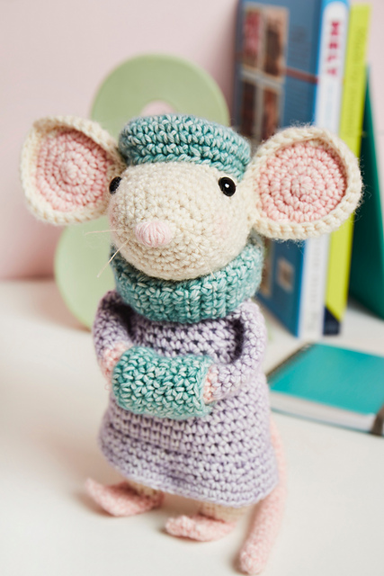 Ravelry: Angelica the Mouse Amigurumi pattern by Heather C Gibbs (KCACO.UK)