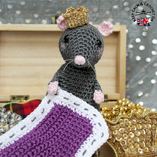 Ravelry: Reginald the Royal Rat pattern by Heather C Gibbs (KCACO.UK)