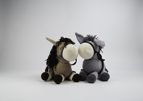 Ravelry: Dera-donkey Dougie and Dera-horse Hettie pattern by Heather C ...