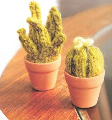 Ravelry: Mini Plants in Pots pattern by Sian Brown Knitwear Design