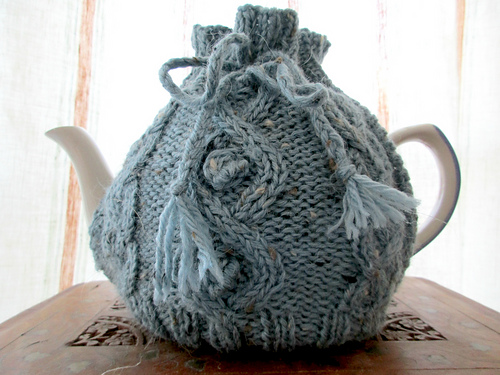 Ravelry: Cable Tea Cosy pattern by Sian Brown Knitwear Design