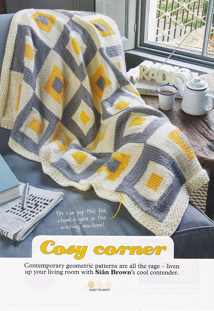 Ravelry: Squares Blanket pattern by Sian Brown Knitwear Design