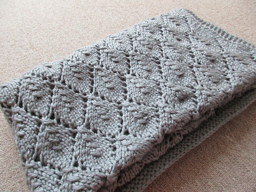 Ravelry: Diamond Pattern Blanket pattern by Sian Brown Knitwear Design
