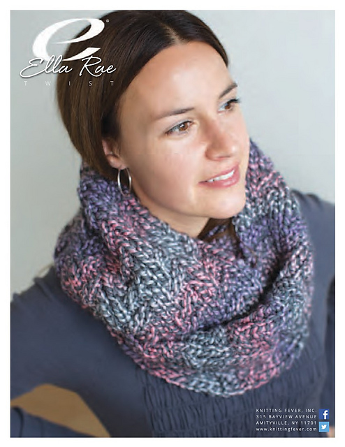 Ravelry: Textured Infinity Scarf pattern by Ella Rae