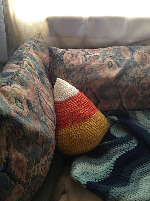 Ravelry: Candy Corn Pillow pattern by Kayleigh K