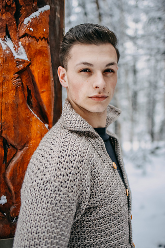 Ravelry: The Dane Cardigan Sweater for Men pattern by Kayla Norris