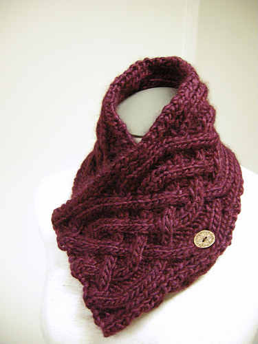 Ravelry: Cabled Neck Wrap pattern by Plymouth Yarn Design Studio