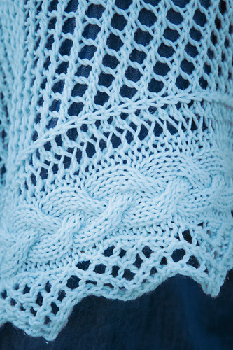 Ravelry: Cabled Net Shawl pattern by Kimberly Golynskiy
