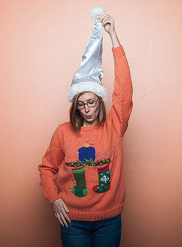 Ravelry: Mantle & Stockings Sweater pattern by Kim Cameron