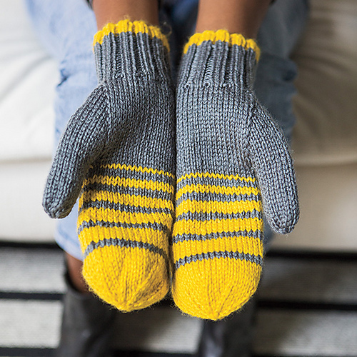 Ravelry: Ombre Stripe Mittens pattern by Emily Kintigh