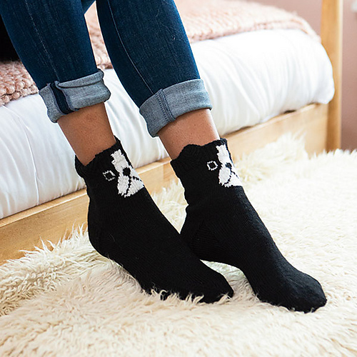 Ravelry: Boston Terrier Socks pattern by Margaret Mills